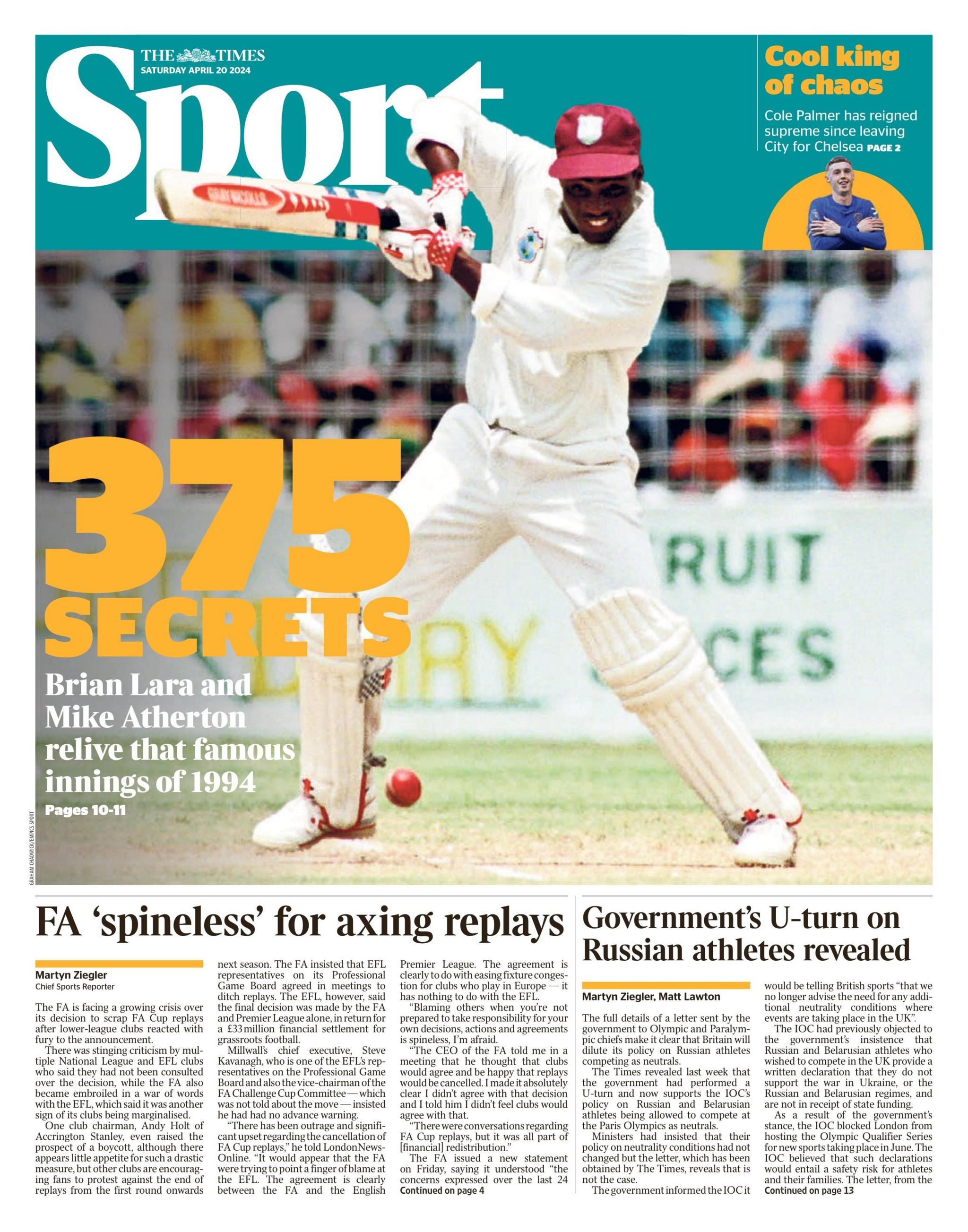 Saturday's back pages - BBC Sport