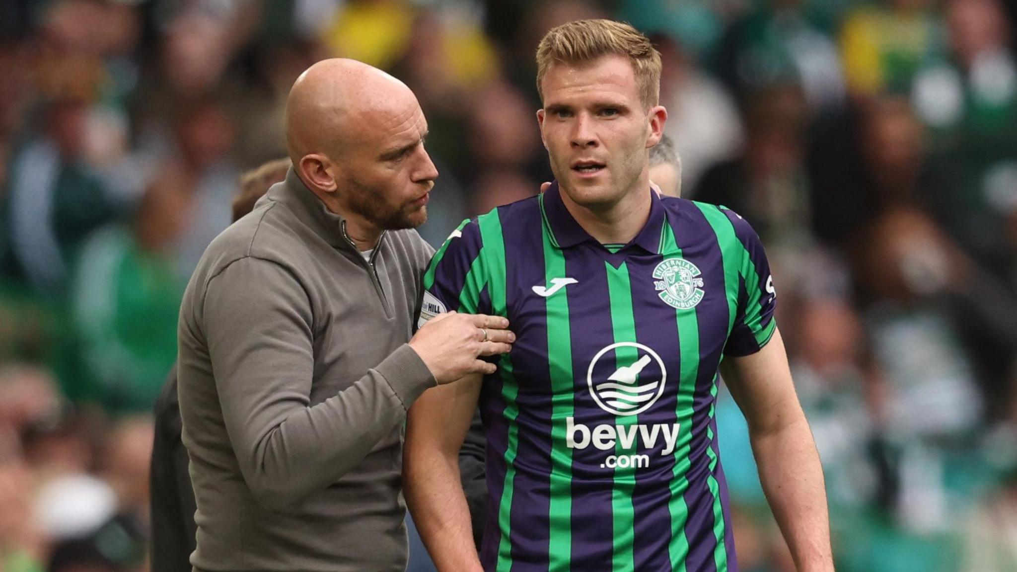 Hibs players 'right behind' Gray - Cadden - BBC Sport