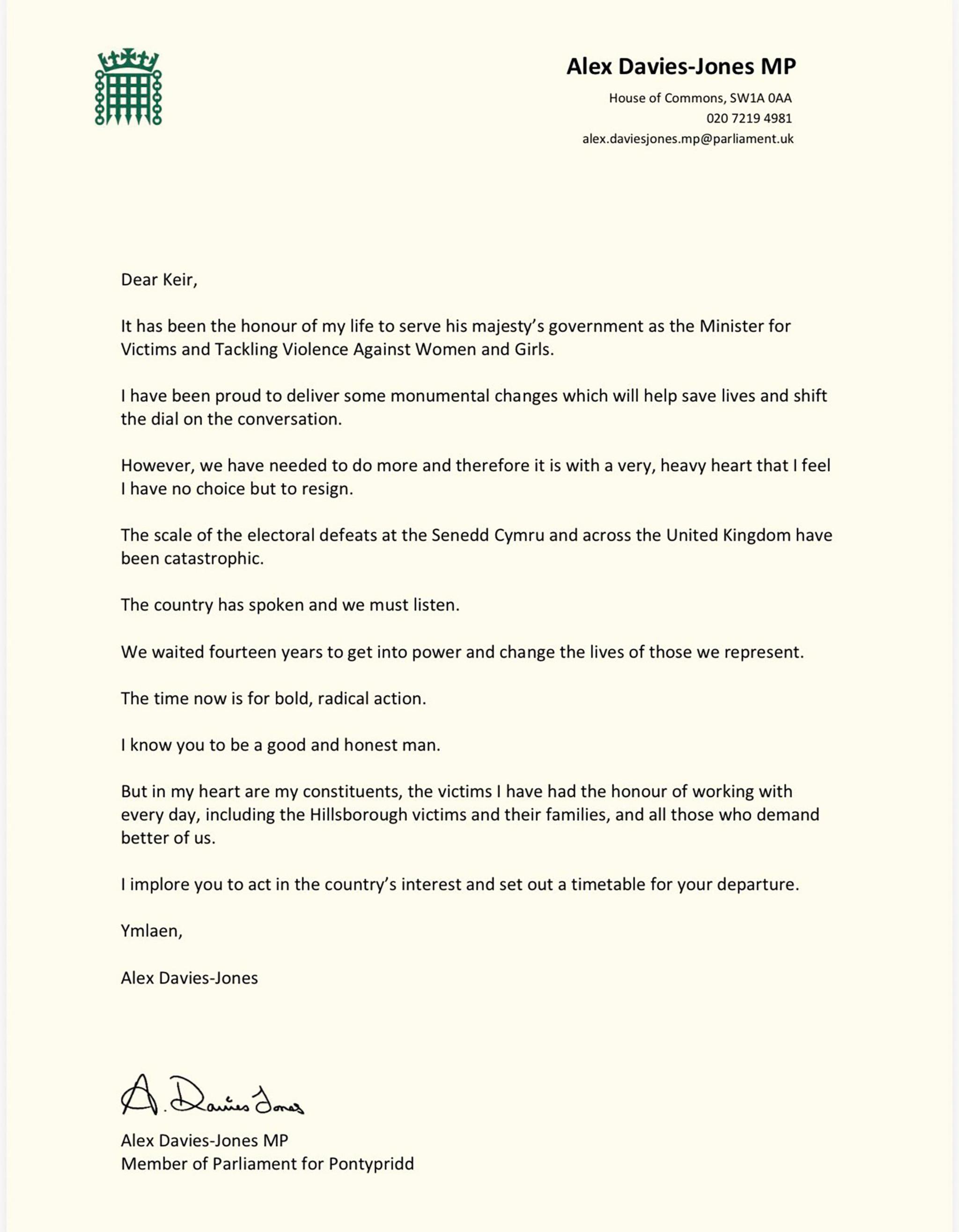 Read all the ministers' resignation letters in full - BBC News