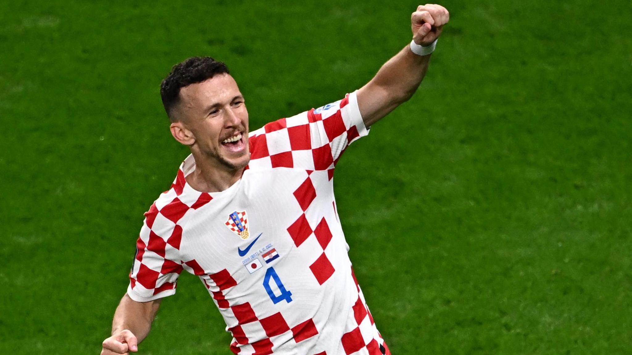 Tottenham: P﻿erisic makes history as Croatia progress - BBC Sport