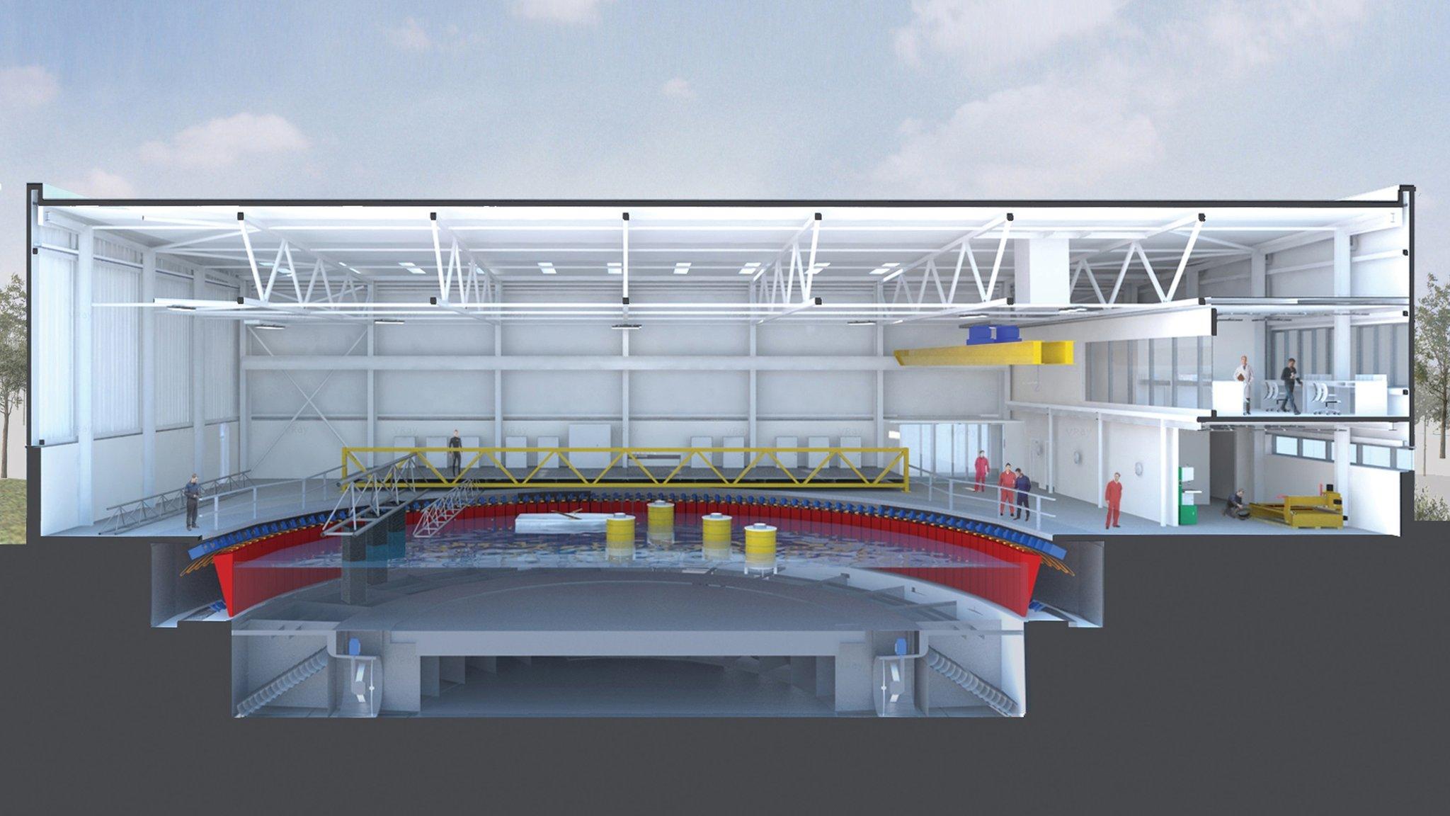 Spectacular wave tank opens in Edinburgh - BBC News