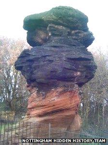 Hemlock Stone, Nottinghamshire: Scan aims to unlock secrets - BBC News