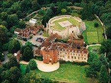 Farnham Castle keep reopened after restoration - BBC News