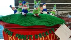 'We've got our own knitting Banksy' - BBC News