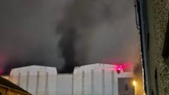 Fire at Barrow's BAE Systems nuclear submarine site - BBC News