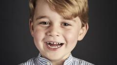 New Prince George photo marks ninth birthday - BBC News
