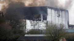 Inside Ocado's burning robotic warehouse - BBC News
