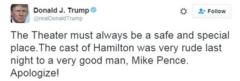 Mike Pence, VP-elect, booed at Hamilton musical - BBC News