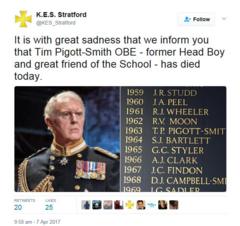 Actor Tim Pigott-Smith dies aged 70 - BBC News