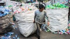 Where does recycling and rubbish from the UK go? - BBC News