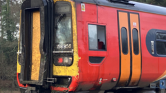 Train hits tree and derails near Thetford leaving one person hurt - BBC ...