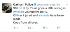 Police officers hurt breaking up 'youngsters party' fight - BBC News