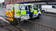 Two officers injured after police van crash - BBC News