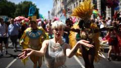Pride in London: Thousands take part in parade - BBC News
