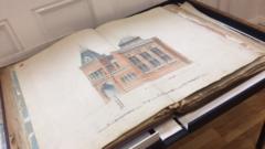 Architect Joseph Goddard's designs donated to temple - BBC News