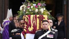King Charles at Duchess of Kent's funeral but ill Queen Camilla did not ...