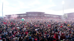 Wrexham AFC: Hollywood stars and fans celebrate historic promotion ...