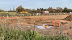 Groundwork begins on Sizewell C two-village bypass in Suffolk - BBC News