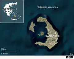 Santorini volcano probed for clues about next big explosion - BBC News