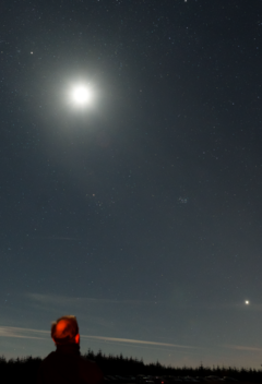 Five planets line up with Moon in night sky - BBC News