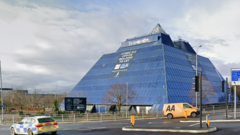 How Stockport's 'Great Pyramid' will look as Indian restaurant - BBC News