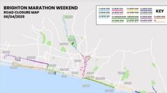 Brighton Marathon: Road and rail user advice ahead of race - BBC News