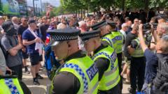 Leeds: Arrests made after reported fight follows protests - BBC News