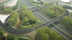 Junction 9 reconstruction on M3 reaches 'landmark' - BBC News