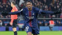 PSG 3-0 Lille: Ousmane Dembele scores twice as Ligue 1 champions move ...