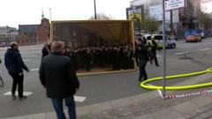Historic Copenhagen stock exchange in Denmark goes up in flames - BBC News