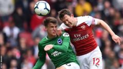 Arsenal 1-1 Brighton: Hosts' top-four hopes all but over after ...