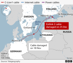 Estonia navy to protect undersea power link after main cable damaged ...