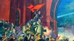 Life-size Lenin portrait among Soviet Union art up for auction - BBC News