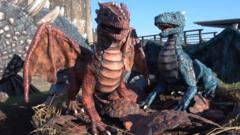 Baby 'dragons' hatch at Caerphilly Castle - BBC News
