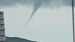 Funnel clouds captured on camera in Devon and Cornwall - BBC News