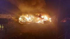 Devizes fire: Crews bring huge blaze at recycling centre under control ...