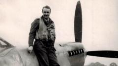 Flight of restored Spitfire halted over technical hitch - BBC News
