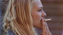 More younger middle-class women smoking, study suggests - BBC News