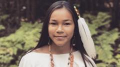 Teen activist Autumn Peltier who scolded Trudeau to address UN - BBC News