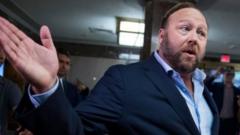 Bankrupt Alex Jones spends nearly $100,000 a month - BBC News