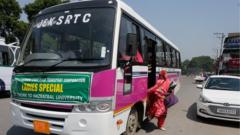 Why women love Kashmir's ladies-only buses - BBC News