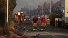London wildfires: Crews say they experienced absolute hell - BBC News