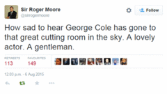 George Cole: Star of Minder dies at 90 - BBC News