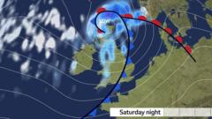 Storm Dave to hit UK with Easter wind, rain and snow - BBC Weather