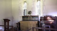 Inside the 'smallest church in Sussex' in the South Downs - BBC News