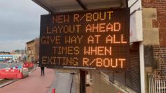 Sheffield's delayed Dutch-style roundabout finally opens - BBC News