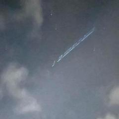 Elon Musk's Starlink satellites light up sky in south of England - BBC News