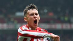 Chris Rigg nets winner as Sunderland beat Middlesbrough - BBC Sport