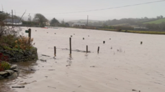 Devon flood alerts in place due to heavy rain - BBC News