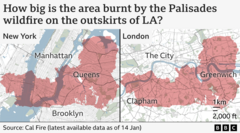 LA fires in maps: Where are they and how bad is the damage? - BBC News